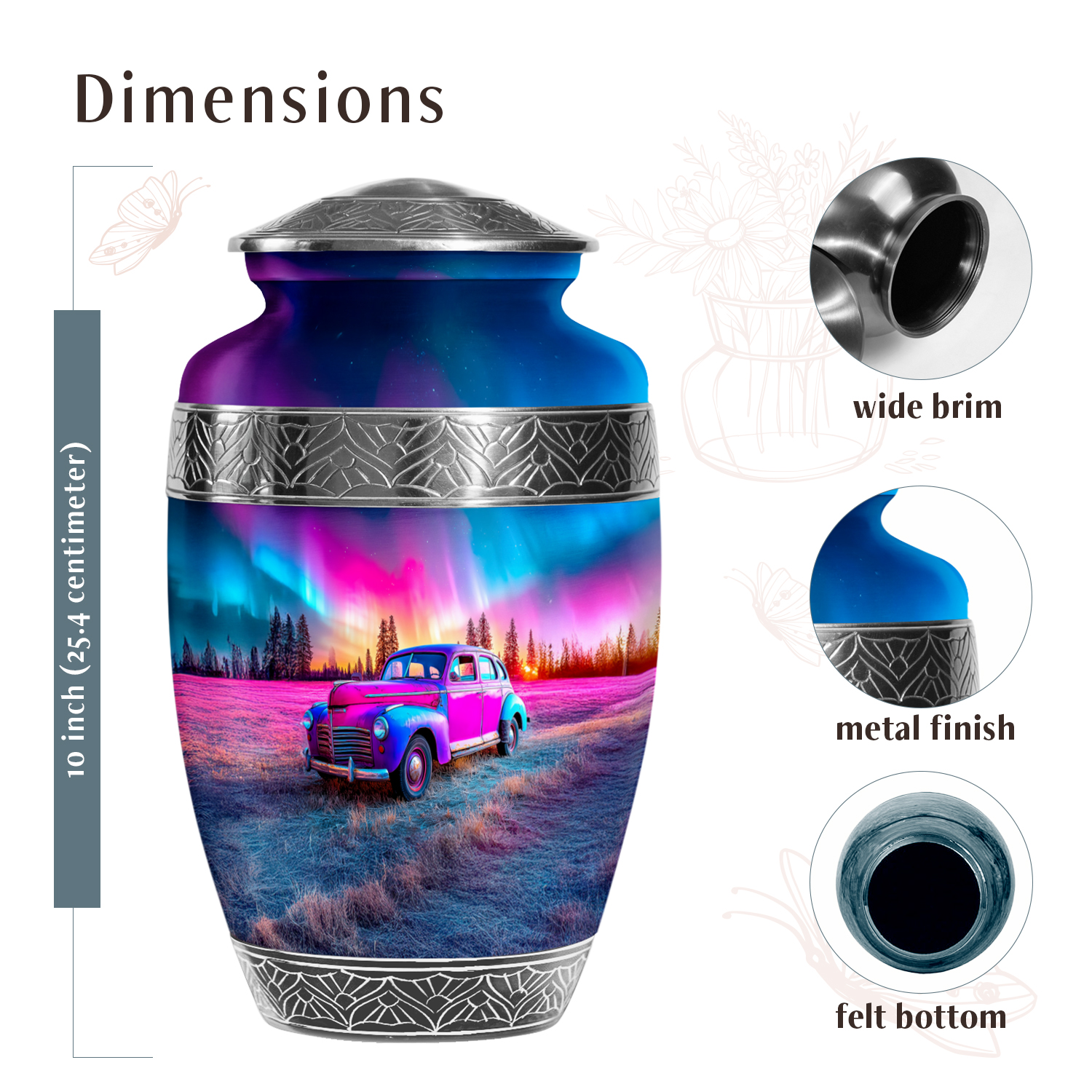 Sports Car Cremation Urn for Human Ashes Adult Male & Female - Large ...