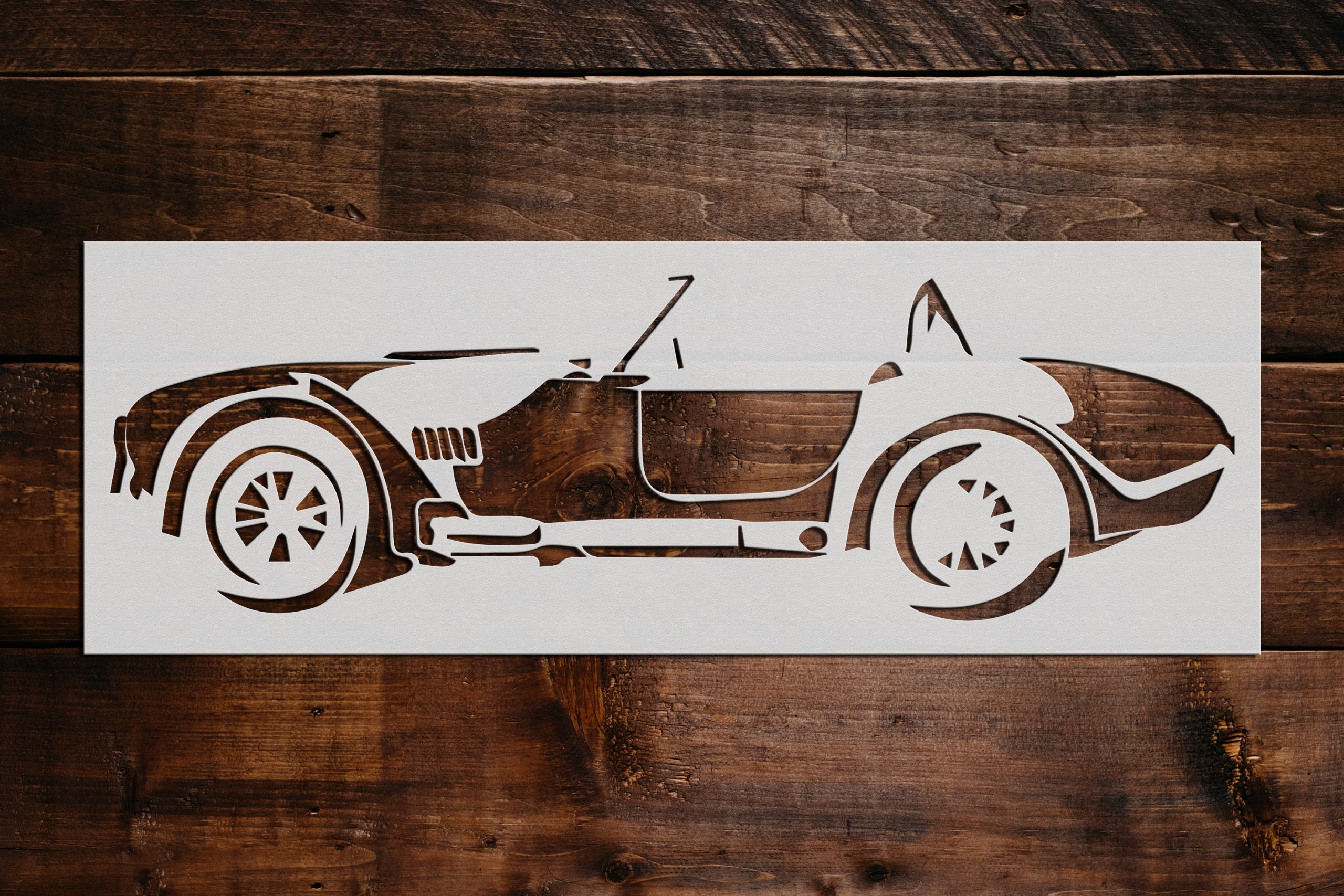 Sports Car Stencil - Art and Wall Stencil (12"x36") - Walmart.com