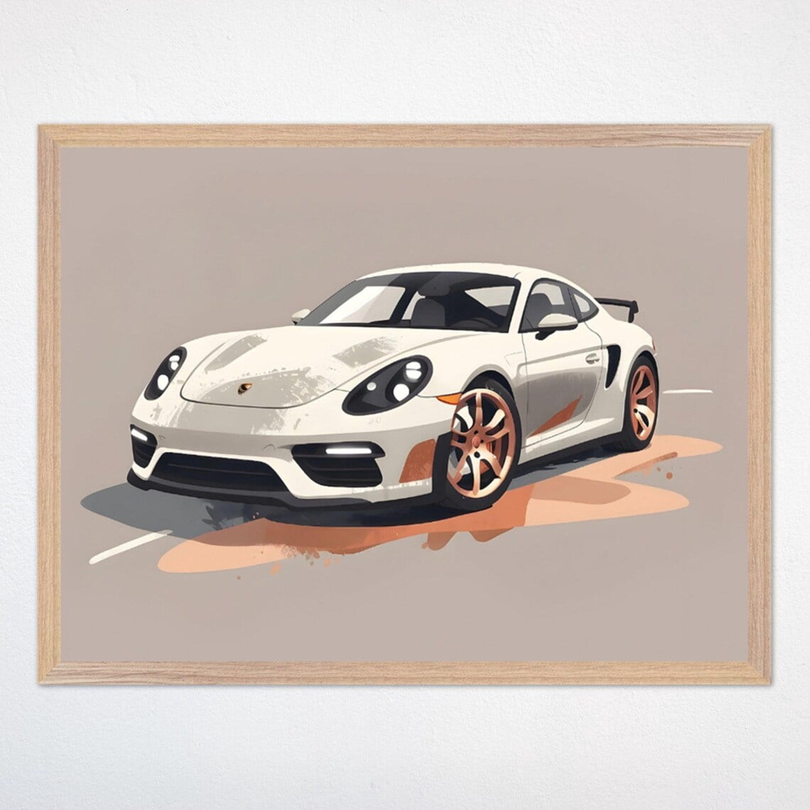 Sports Car Wall Art, Modern Car Poster For Boy'S Playroom, Fast Flash ...