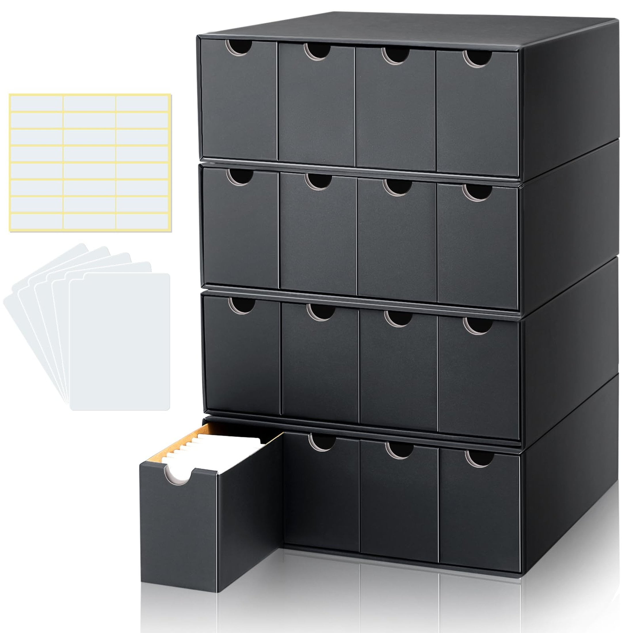 Sports Card Storage Box with Divider Label Sticker - TCG MTG Card ...