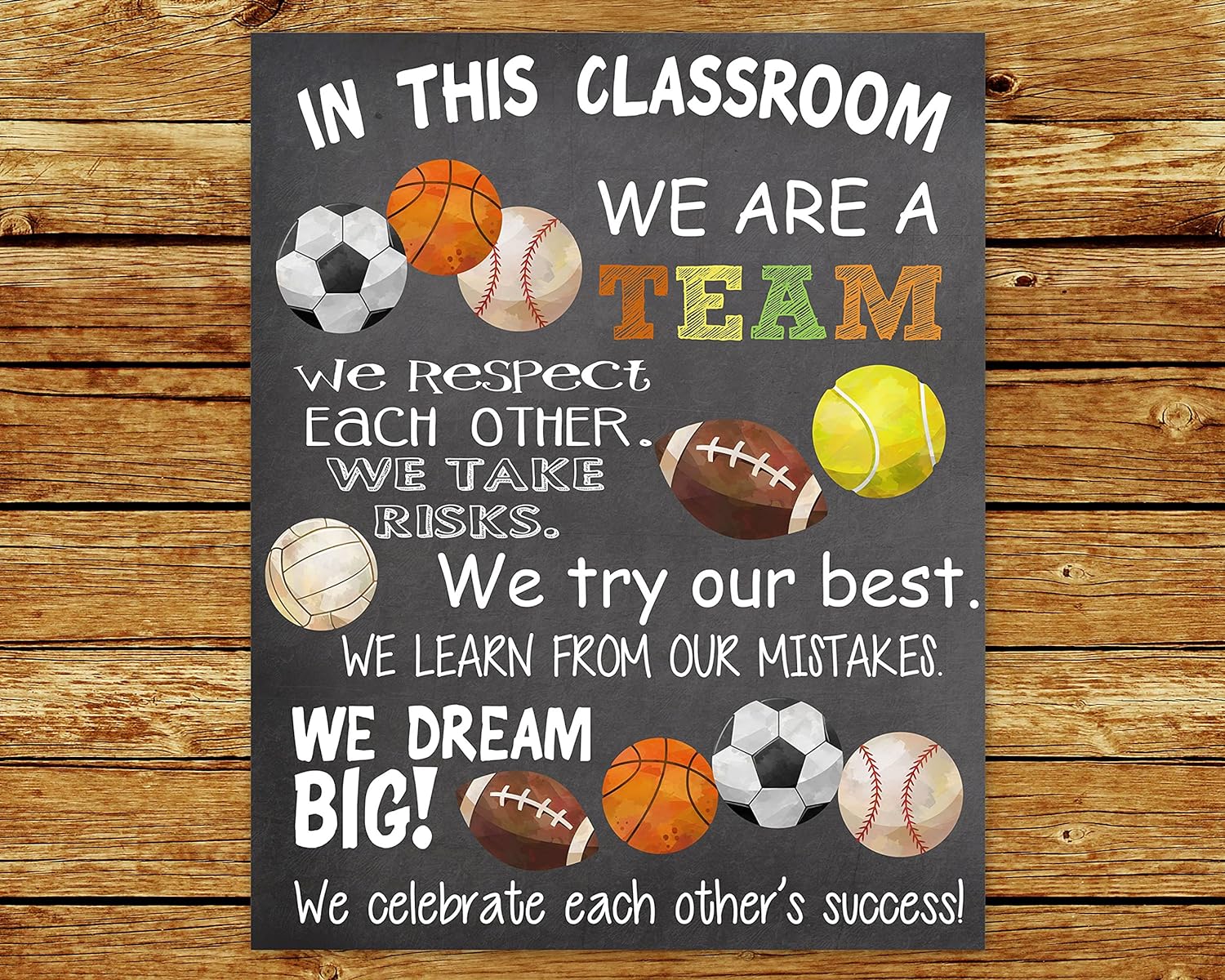 Sports Classroom Rule Sign Classroom Rules Sign Sports Classroom Sign ...