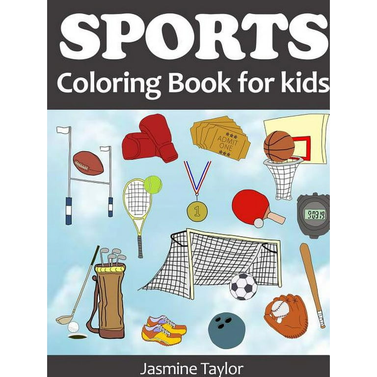 kids sports coloring book