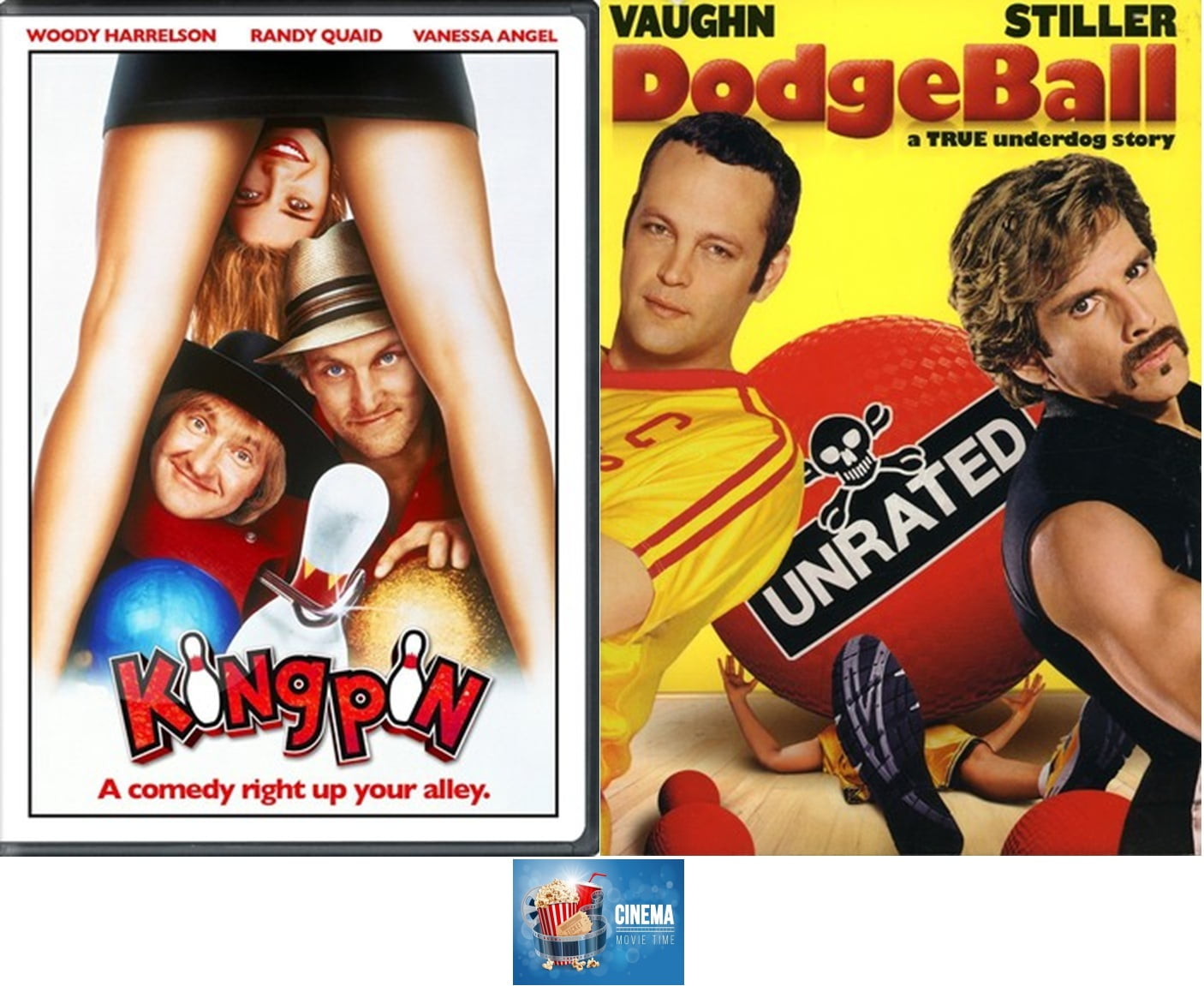 Sports Comedy Double Feature KINGPIN & DODGEBALL (Unrated Ed) 2 DVD Set ...