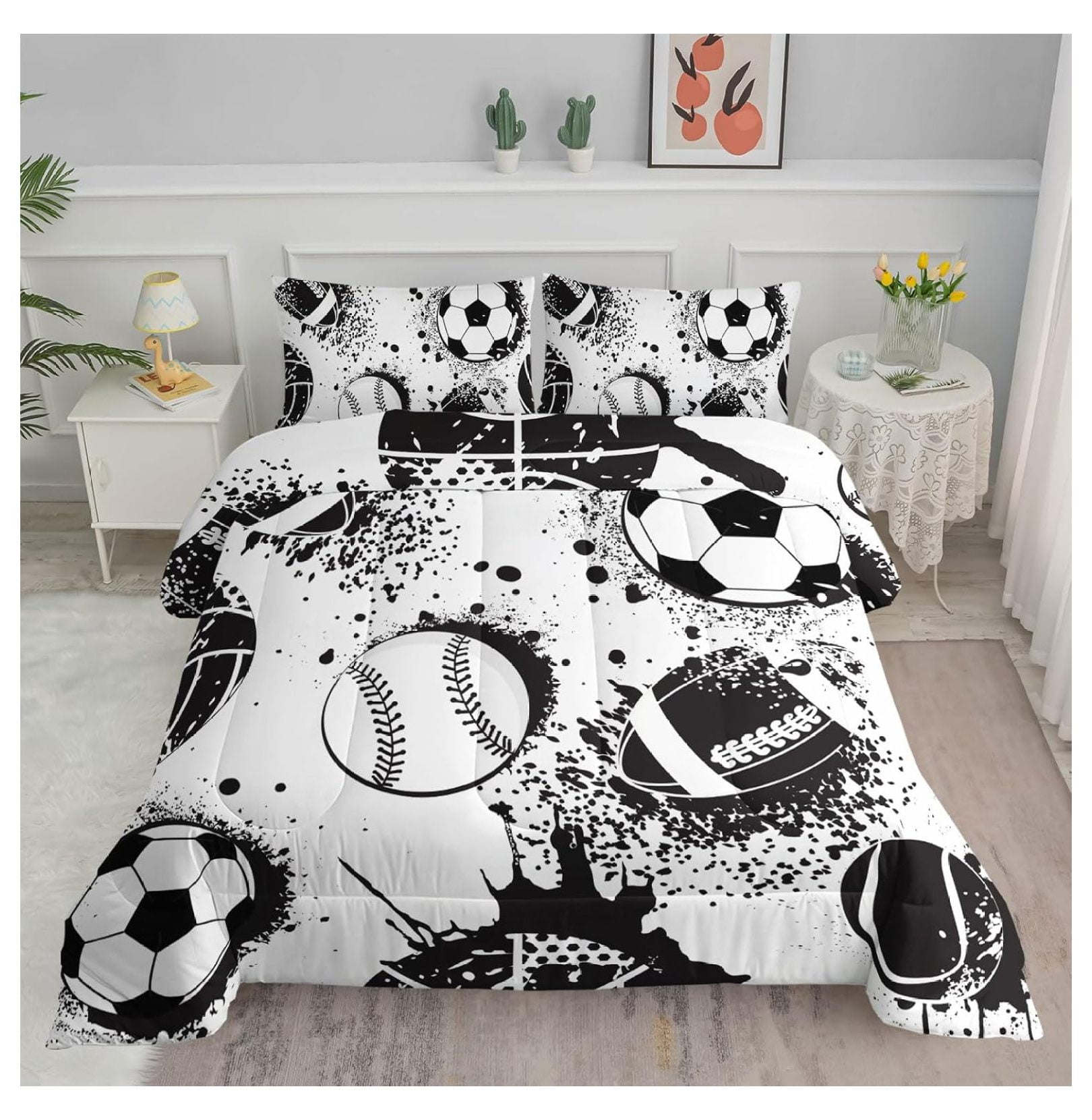 Sports Comforter Set ,Football Soccer Bedding Set,Football Baseball ...