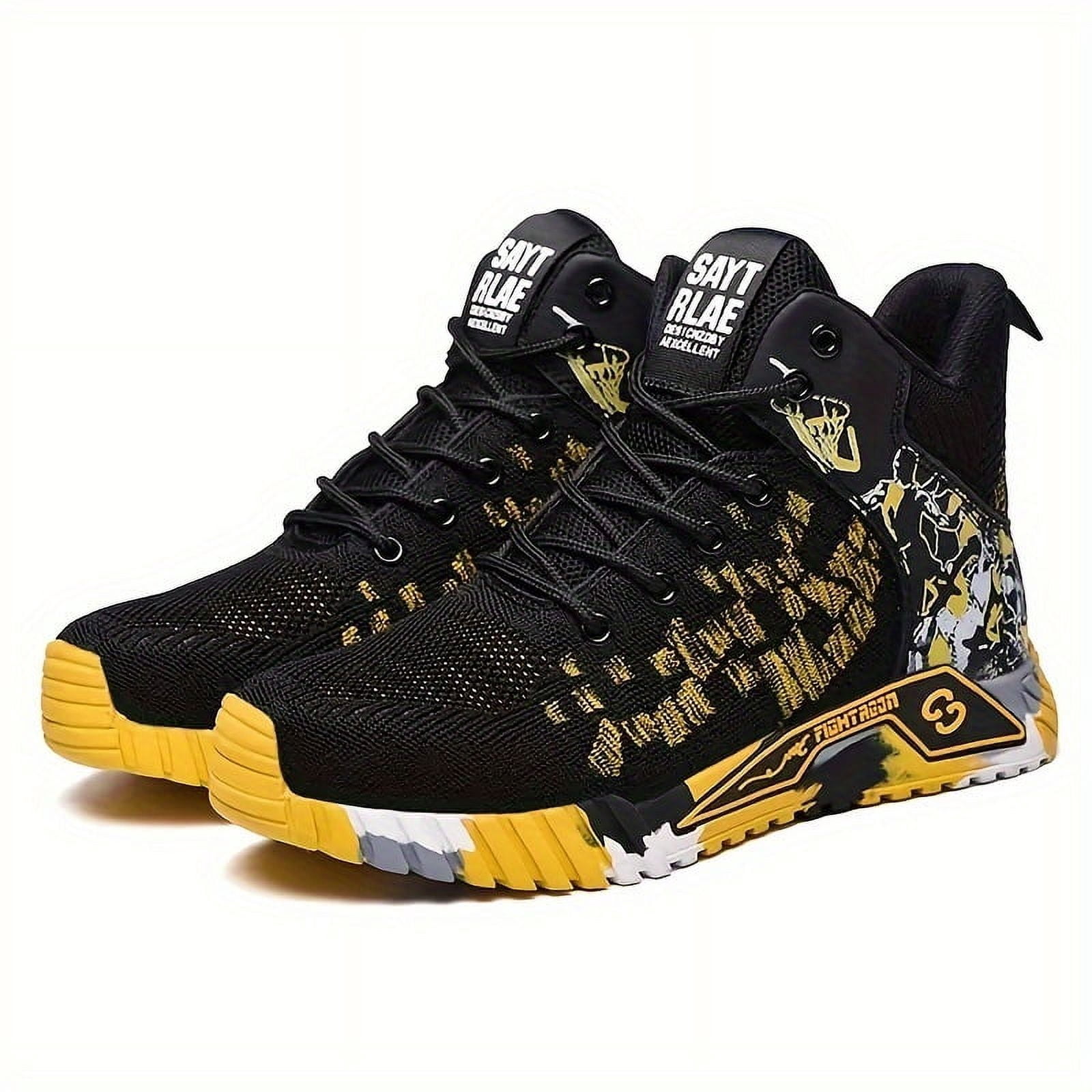 Sports & Construction Safety Boots - High Top Lace-Up Sneakers with ...