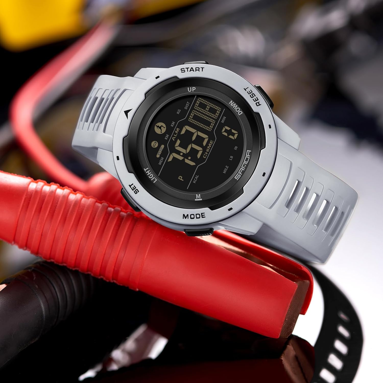 Sports Digital Watch for Men Tactical Watches with Pedometer 164FT ...