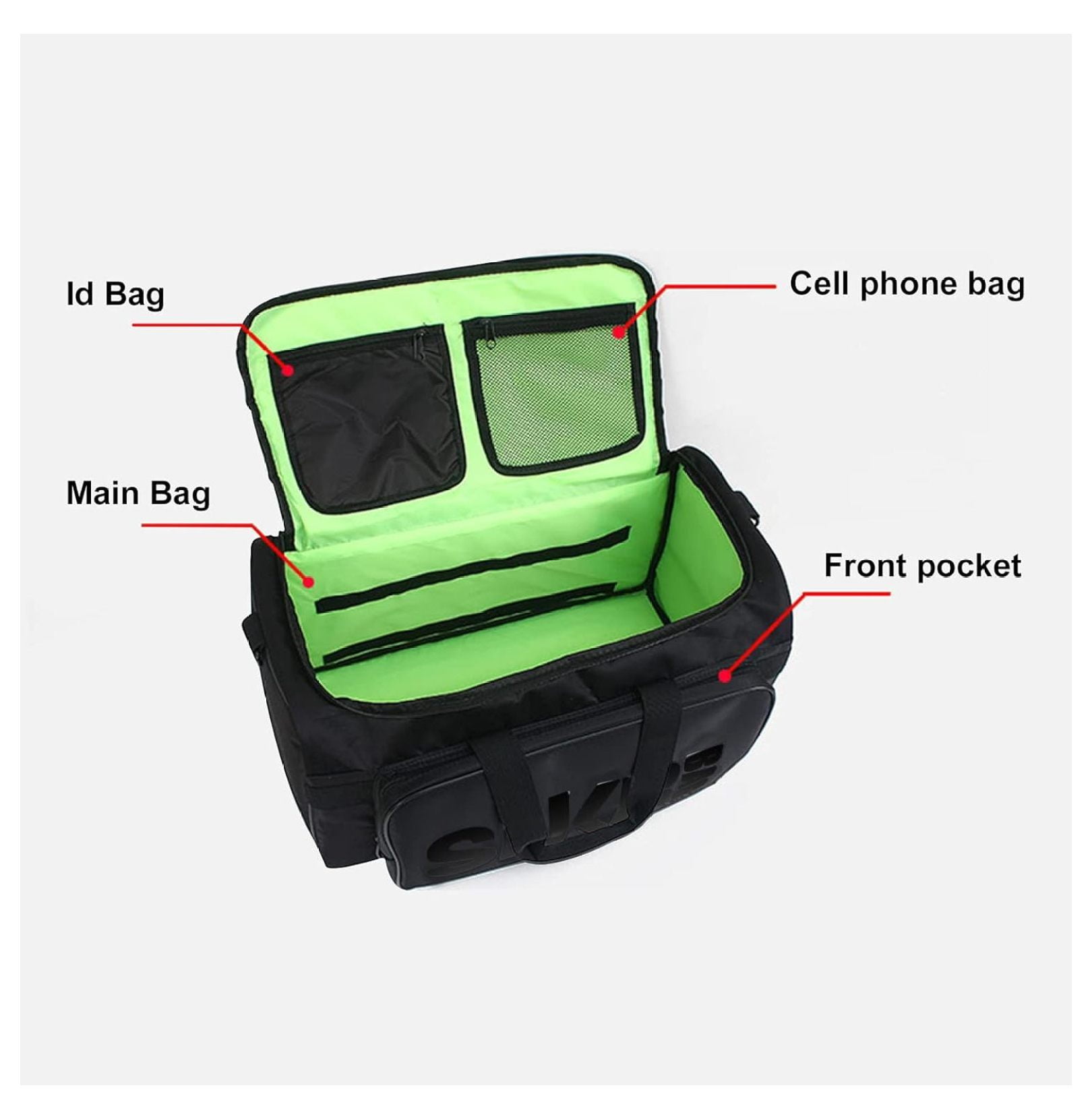 Sports Duffel Bag - Multi-Function Bag 20” for Travel Gym Black ...