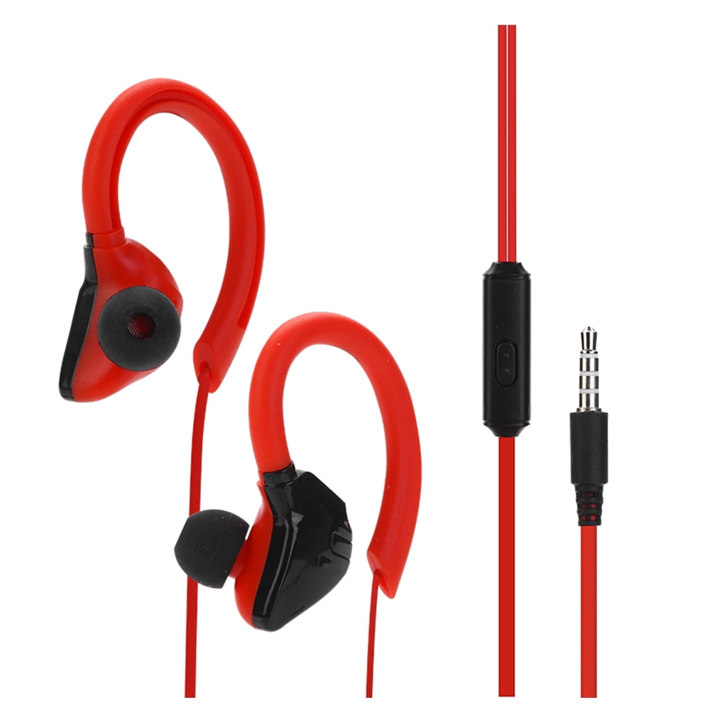 Sports Earbuds Wired with Microphone Wrap Around Earphones with Over ...