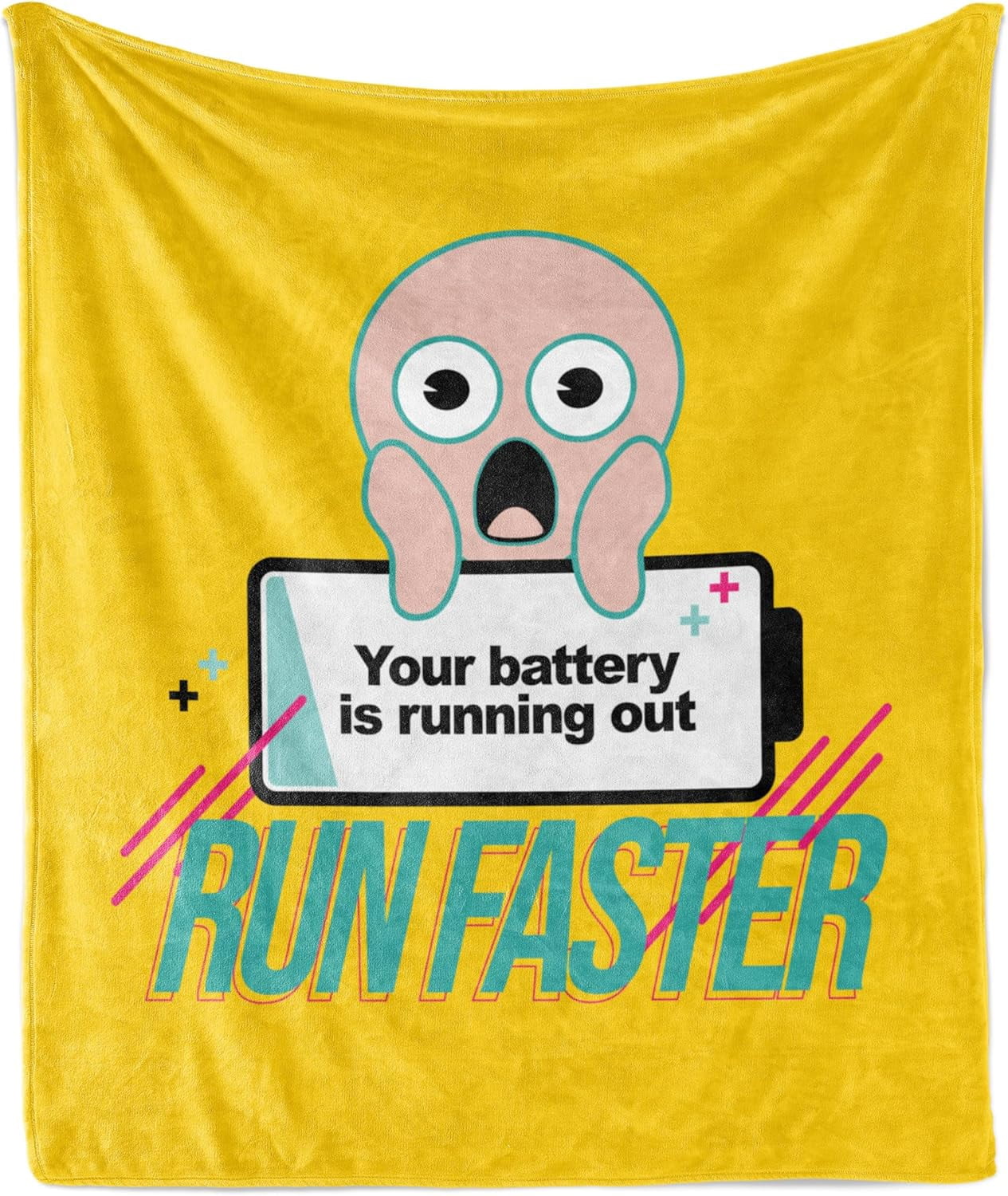 Sports Emoji Throw Blanket, Less Rum More Run Writing A Runner Dots ...