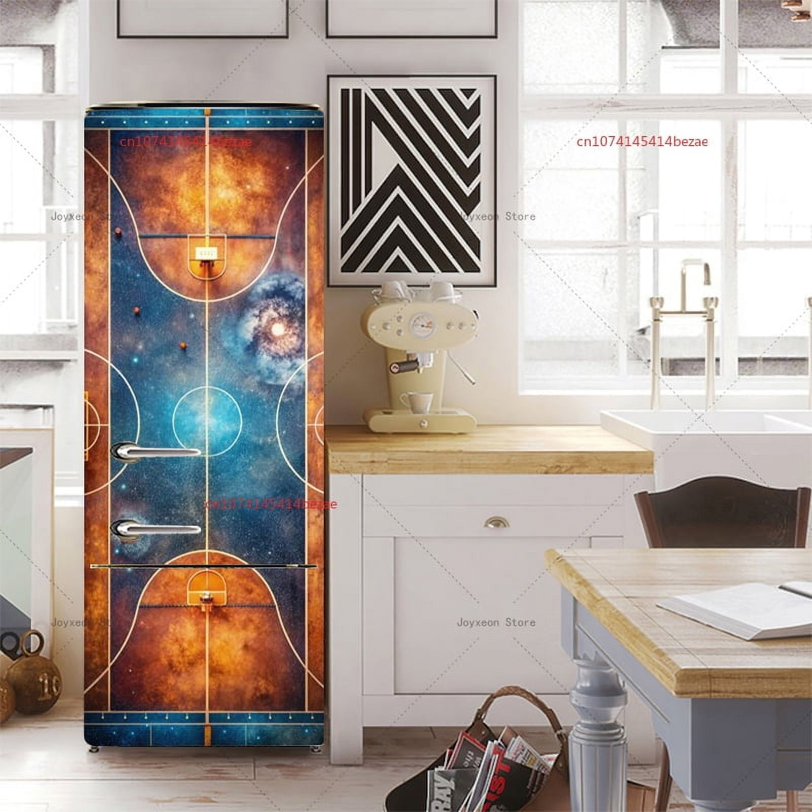 Sports Event Football Series Printed Refrigerator Door Stickers PVC ...