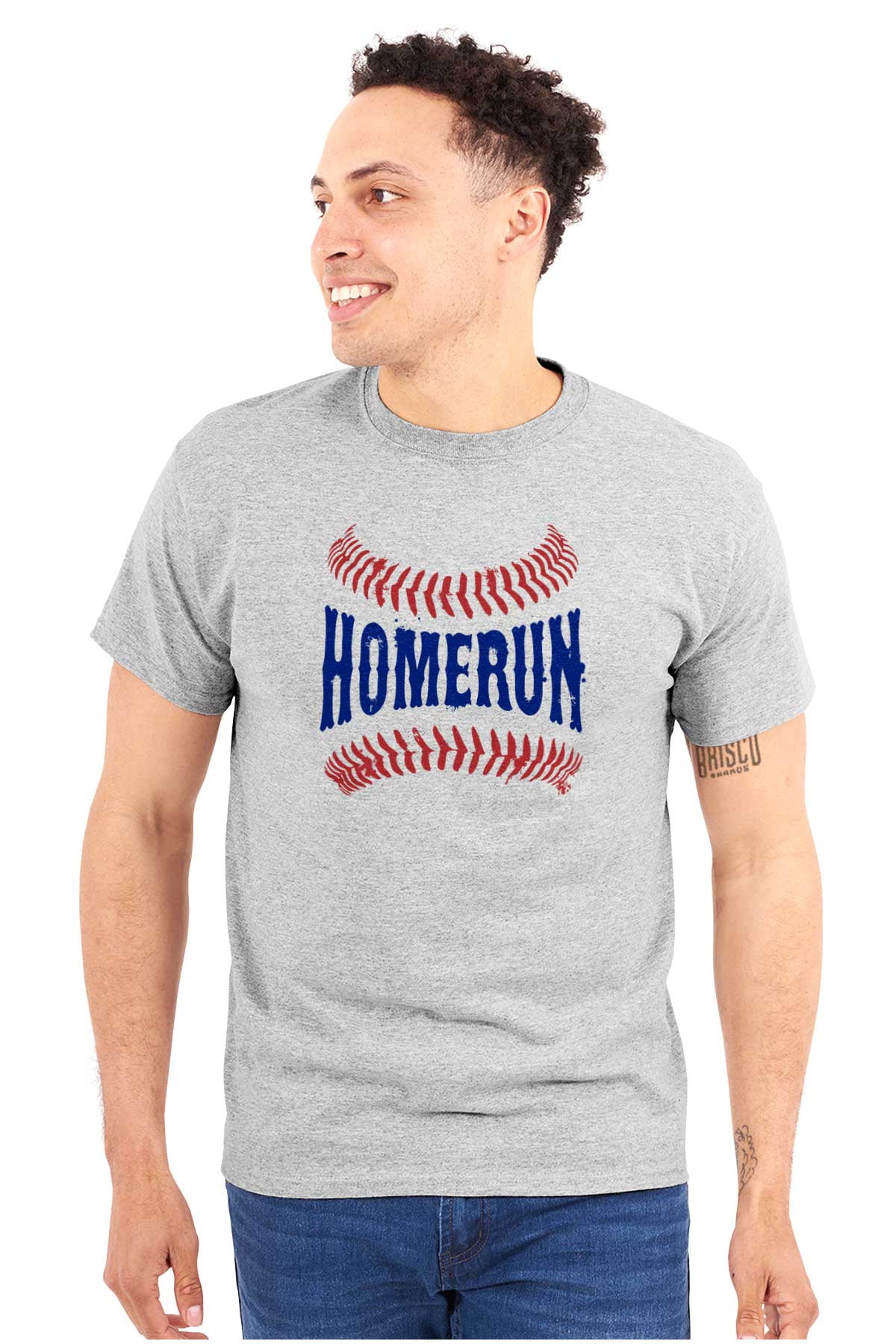 Sports Fan Baseball Stitches Homerun Unisex Plus Size Graphic Tee ...