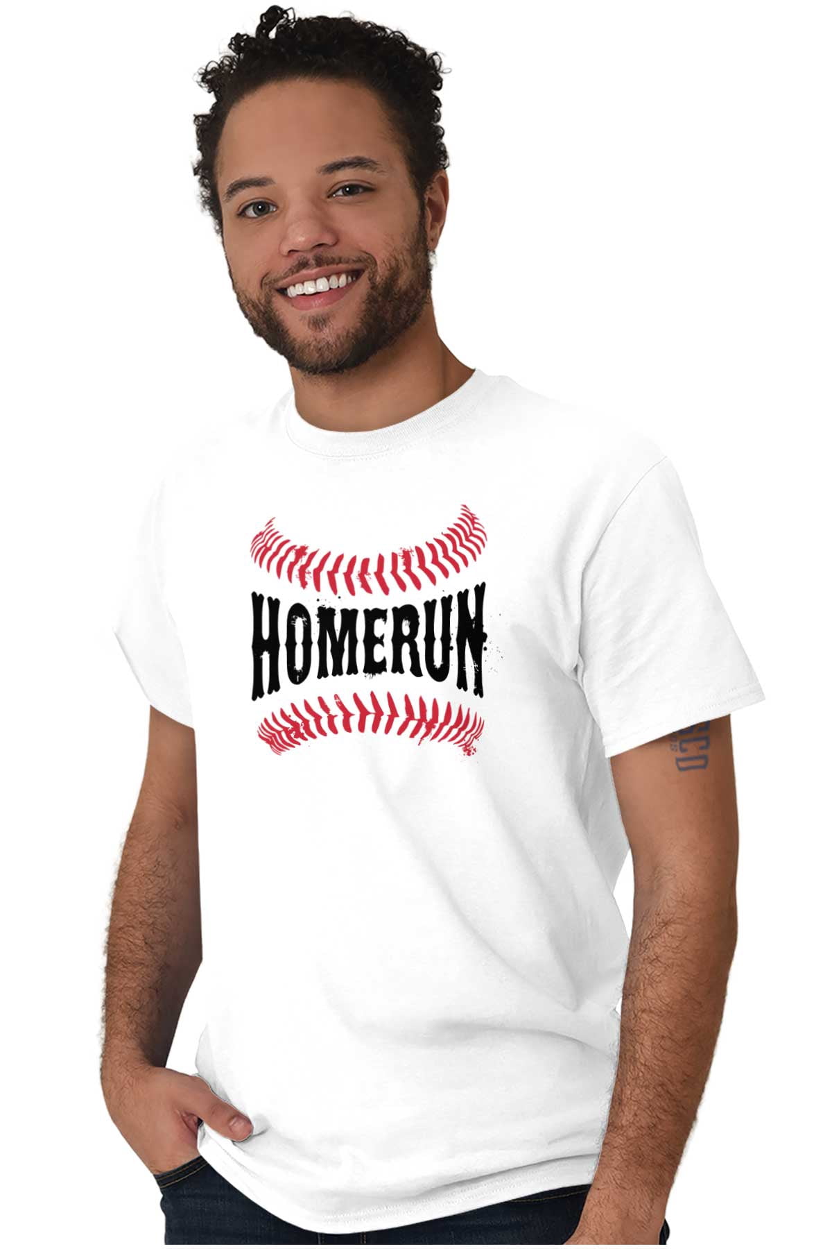 Sports Fan Baseball Stitches Homerun Men's Graphic T Shirt Tees Brisco ...