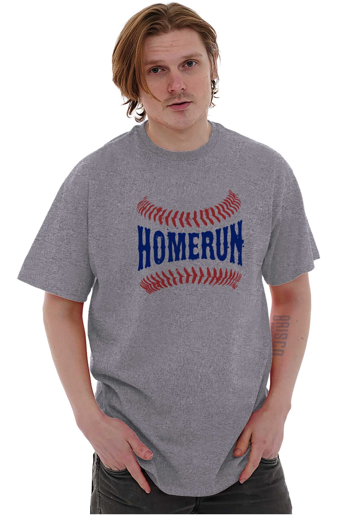 Sports Fan Baseball Stitches Homerun Men's Graphic T Shirt Tees Brisco ...