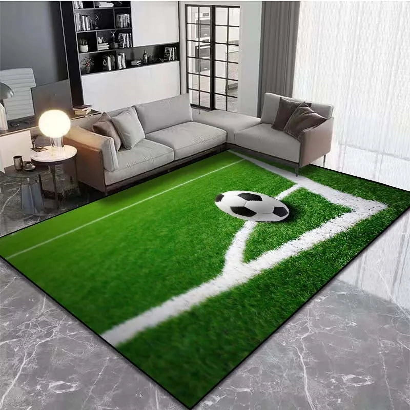 Sports Grass Football Field Carpet for Living Room Home Decor Children ...