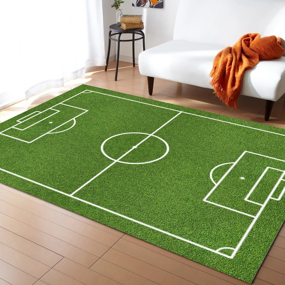 Sports Grass Football Field Carpet for Living Room Home r Children's ...