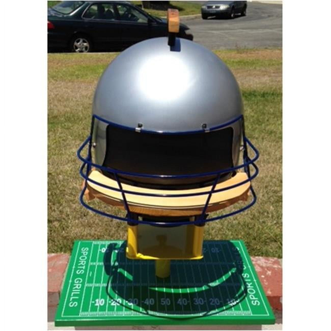 Sports Grills Touch Down 3000 Portable Charcoal BBQ- Silver & Blue ...