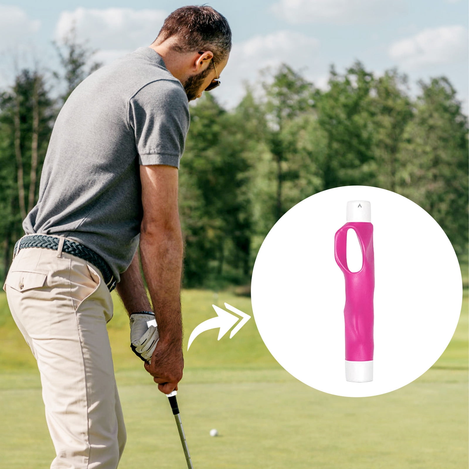 Sports Grip Trainer - Swing Aid Club Attachment for Correct Hand ...