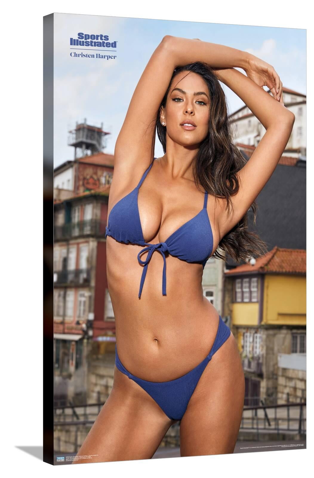 Sports Illustrated: Swimsuit Edition - Christen Harper 24 Canvas Wall Poster, 22.375" x 34 ...