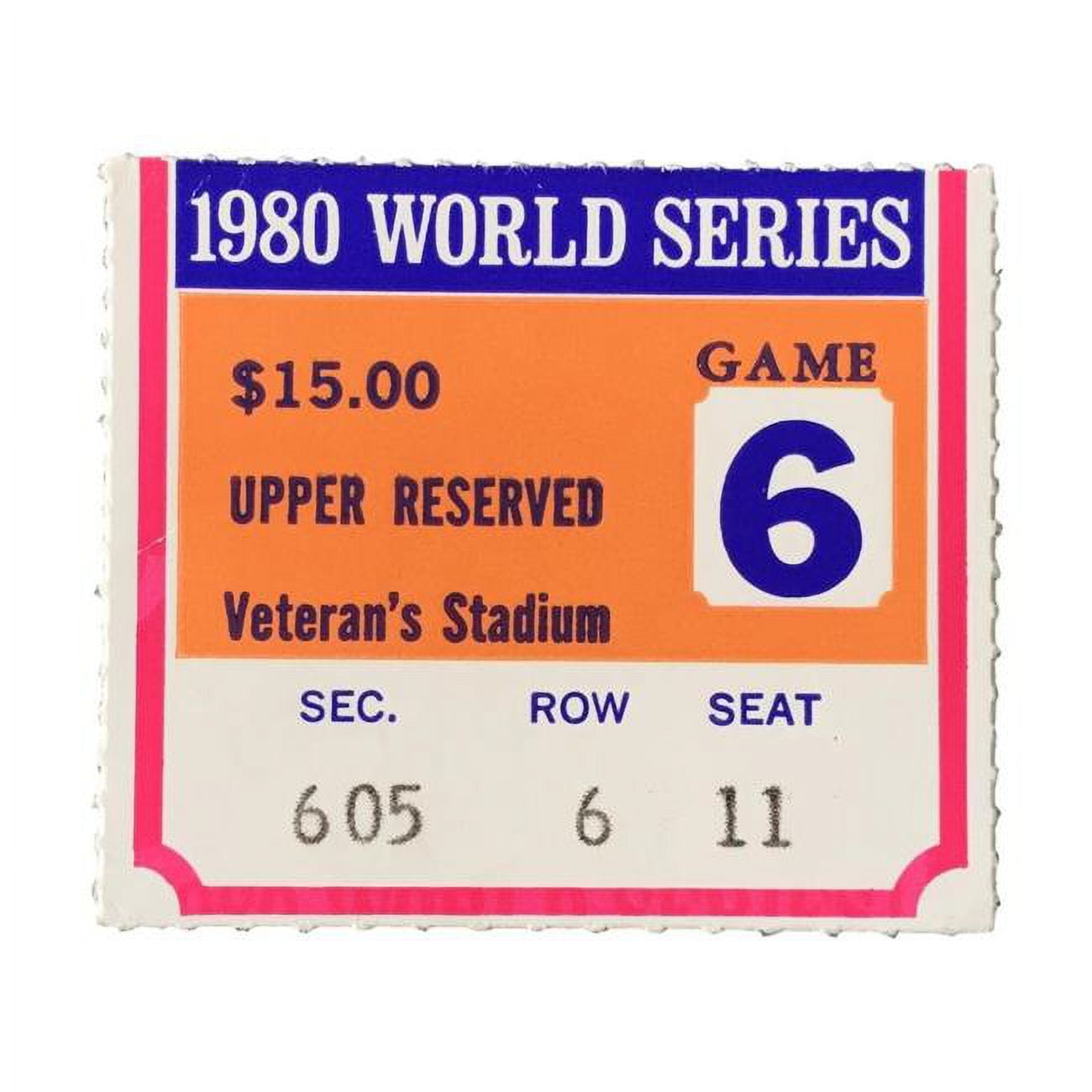Sports Collectible Ticket Stubs