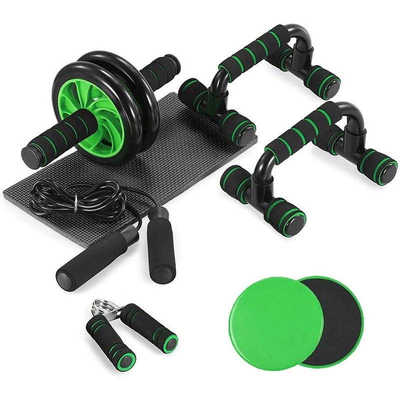 Sports Jump Rope and Abdominal Wheel Combo Set, Home Use Abdominal ...