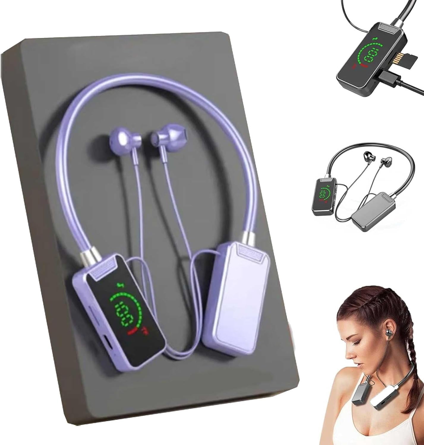 Sports Karaoke Bluetooth Earphones, Wireless Sound Card Earphones ...