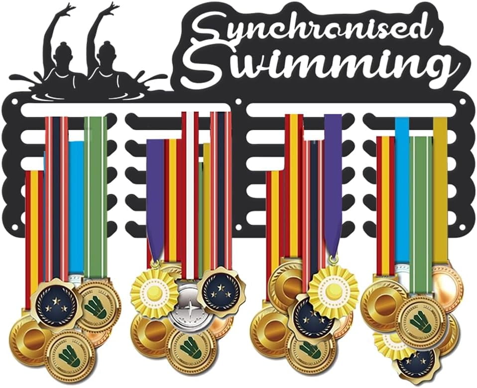 Sports Medal Hanger Display Award Metal Holder with Hooks Rack Medal ...