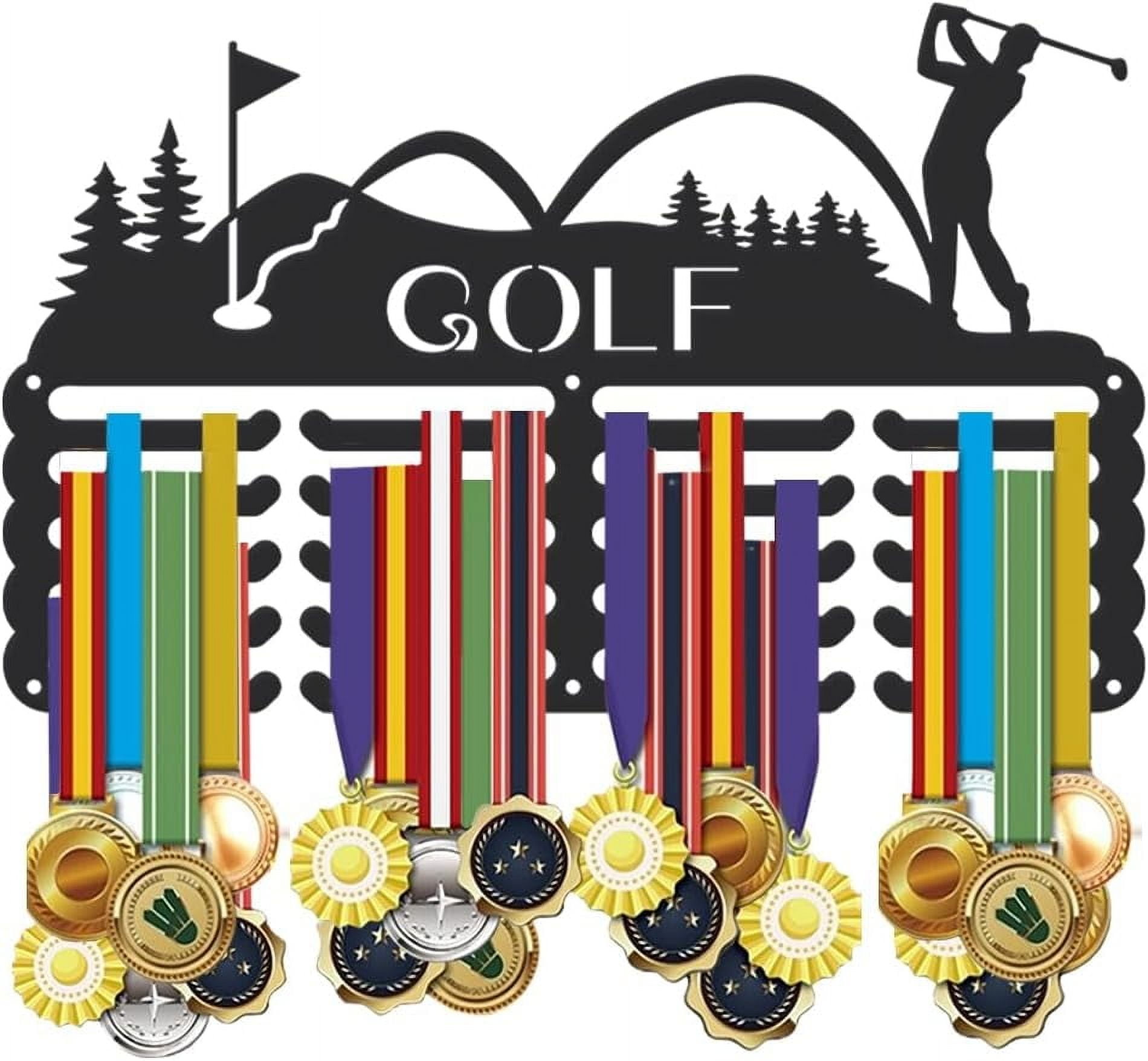 Sports Medal Hanger Display Golf Medal Holder Wall Mount Golf Medals ...