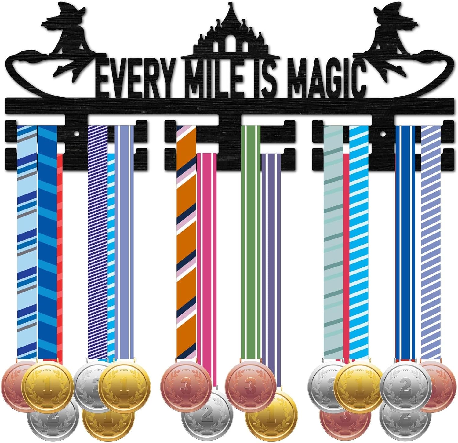 Sports Medal Holder Every Mile is Magic Medal Rack Fairy Wall Mount ...