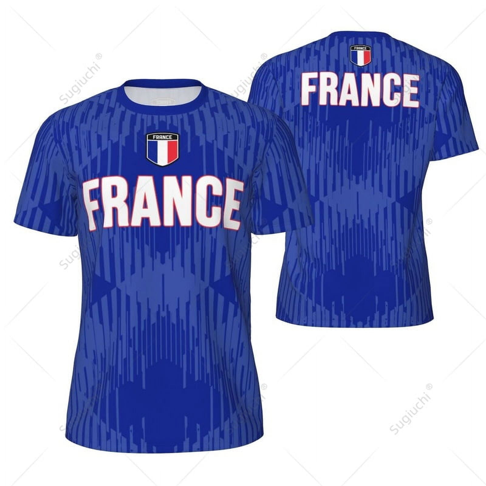 Sports Mesh T-shirt France Flag For Running Bike Soccer Tennis Football ...
