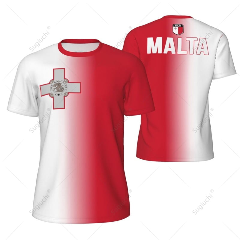 Sports Mesh T-shirt Malta Flag For Running Bike Soccer Tennis Football ...