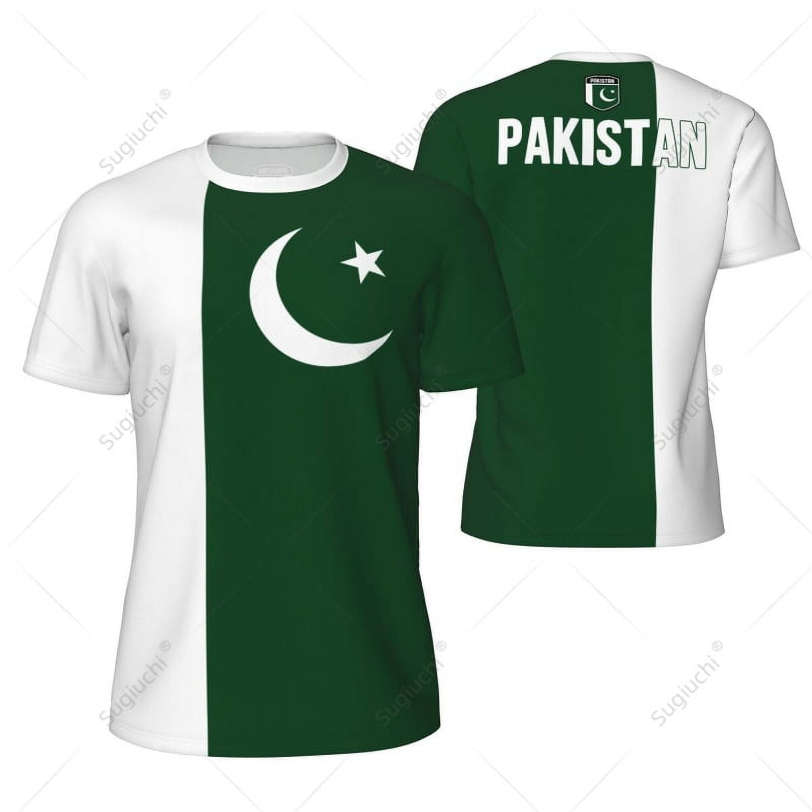 Sports Mesh T-shirt Pakistan Flag For Running Bike Soccer Tennis ...