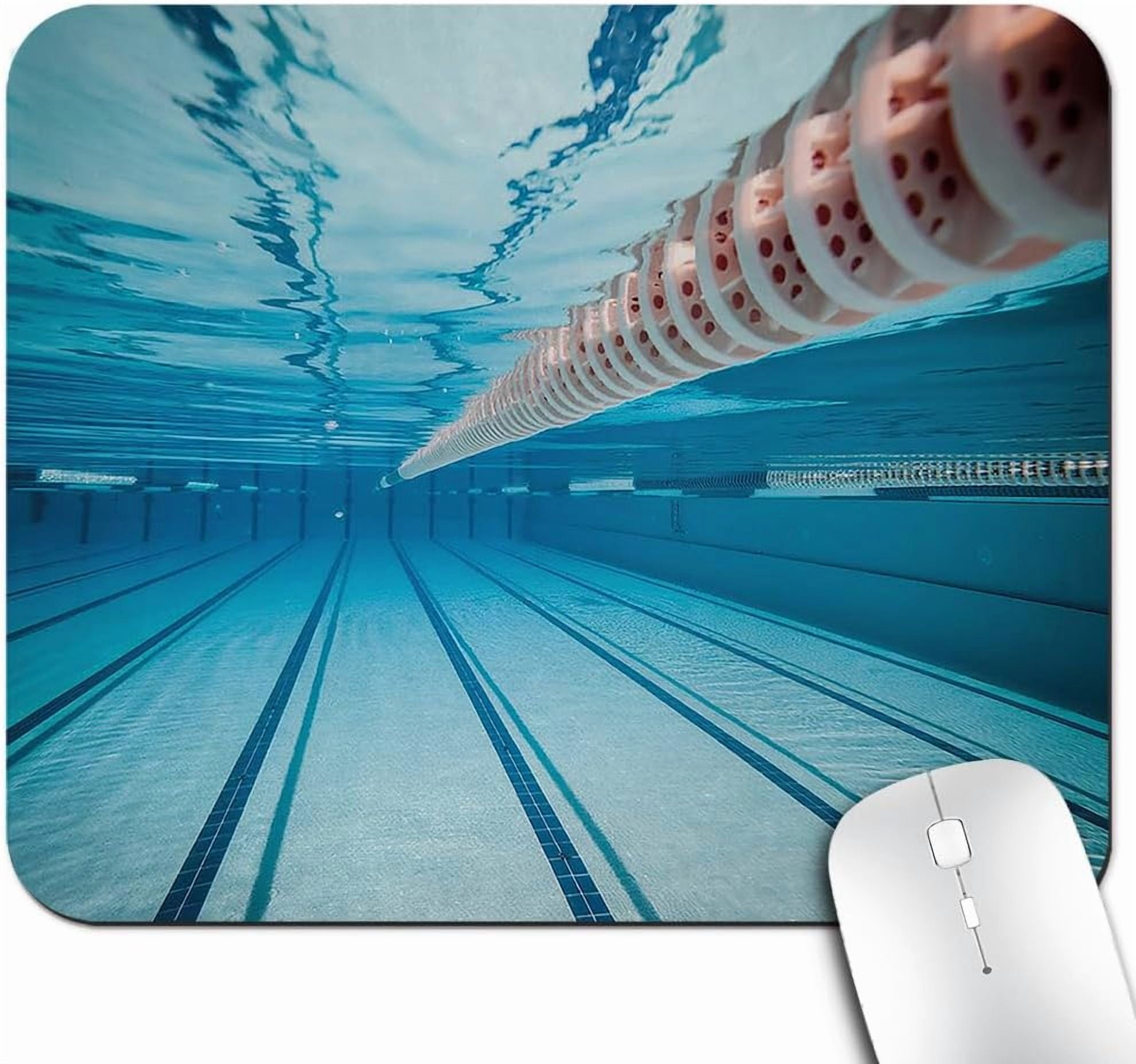 Sports Mouse Pad, Swimming Pool Underwater View Relaxing Exercise Hobby ...