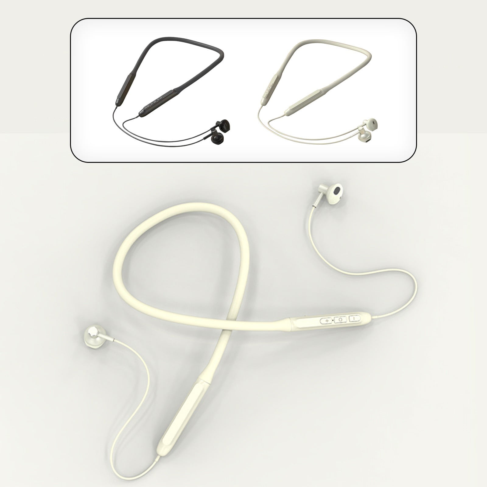 Sports Neck Mounted Bluetooth Earphones Neck Mounted Wireless Bluetooth ...