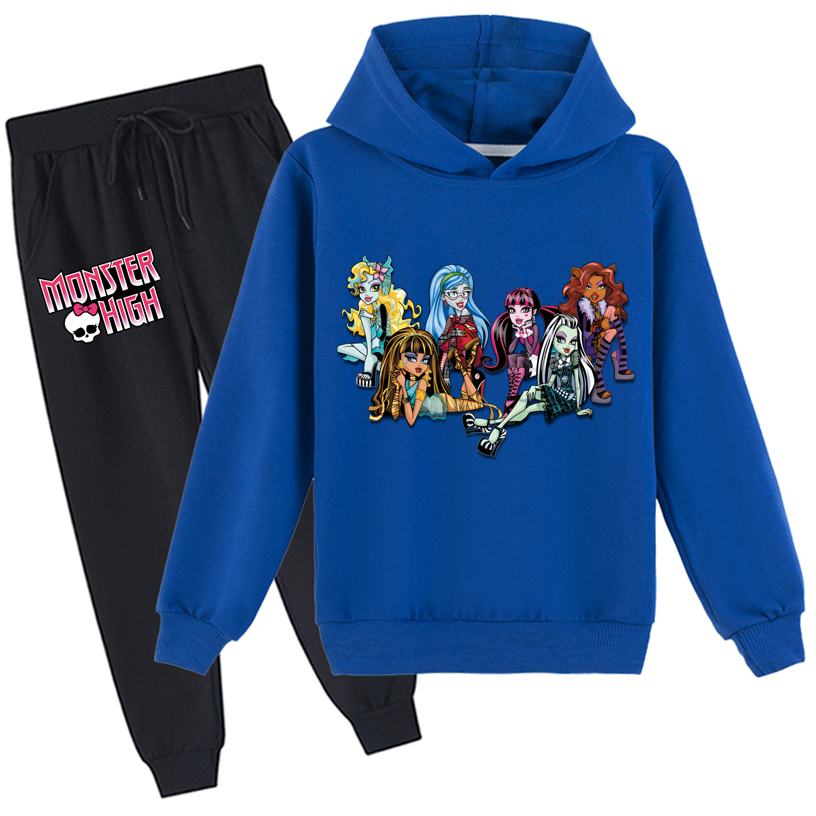 Sports Outfit Set Monster High Loose Fit Hoodie & Pants fits School ...