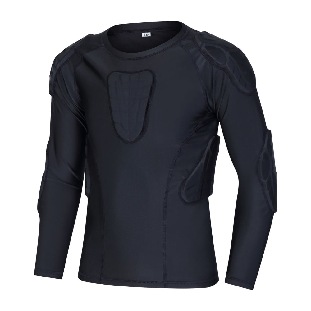 Sports Protective Gear For Kids Youth Padded Compression Shirt - Long ...