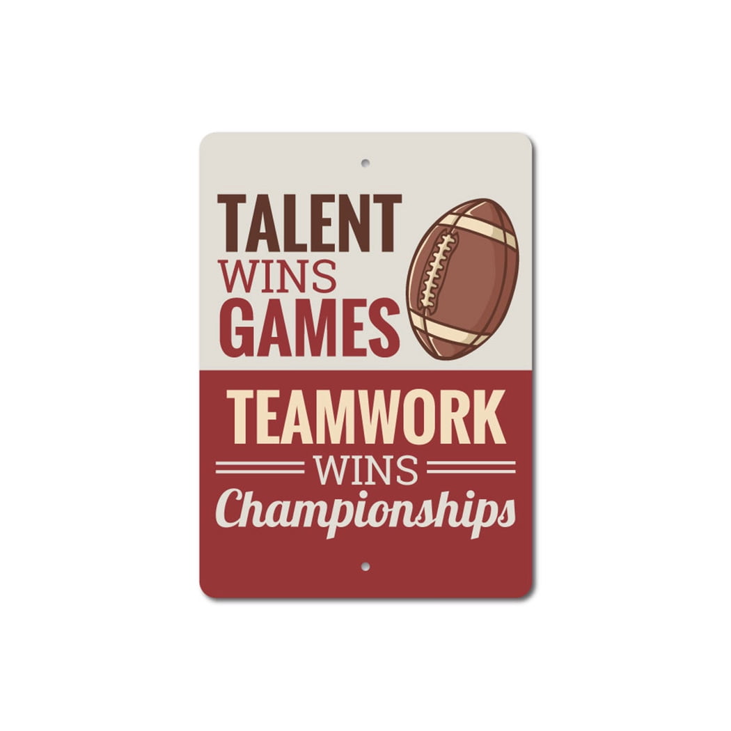 Sports Quote Sign, Teamwork Sign, Locker Room Decor, Locker Room Sign ...