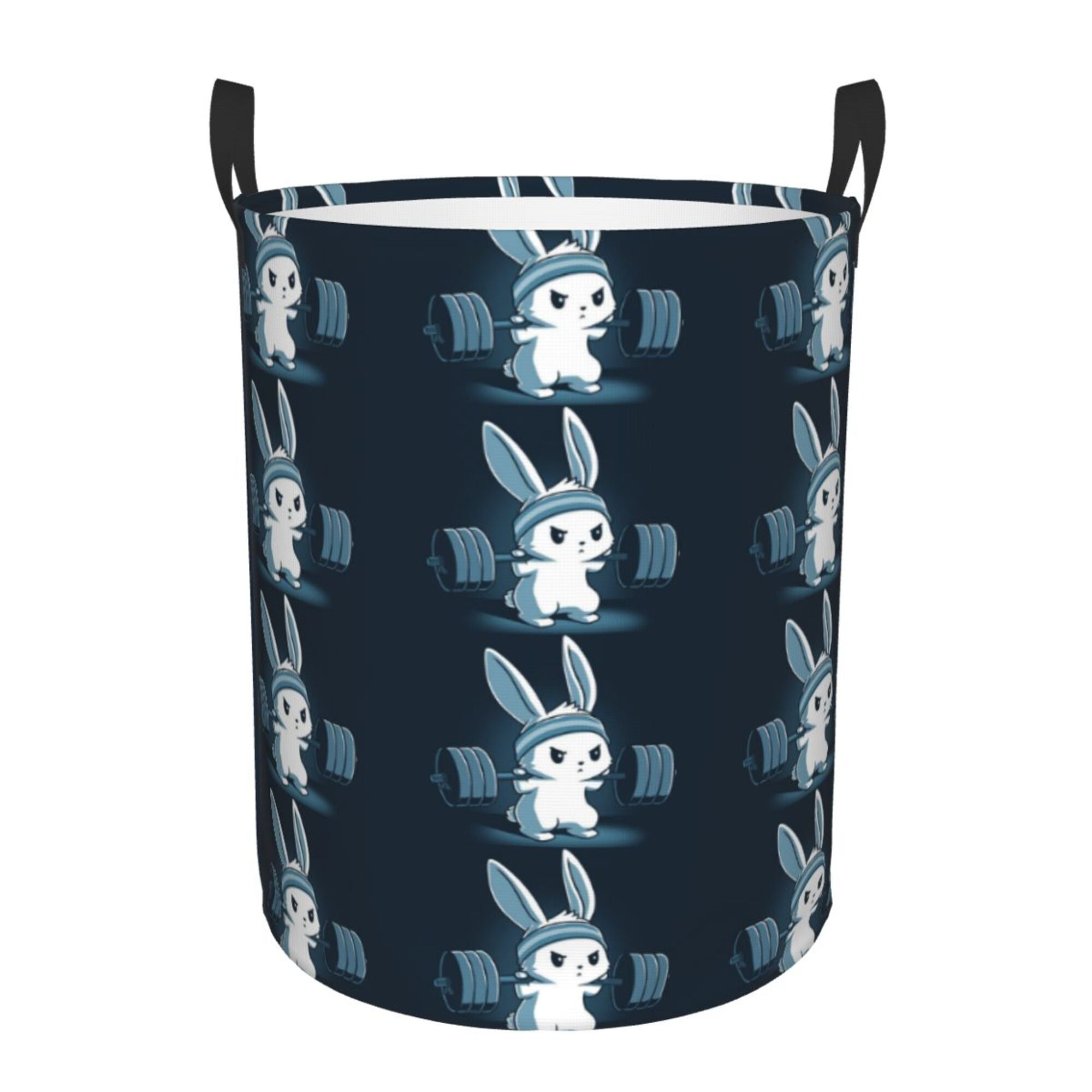 Sports Rabbit Circular Laundry Basket (With Handle) Waterproof Oxford ...