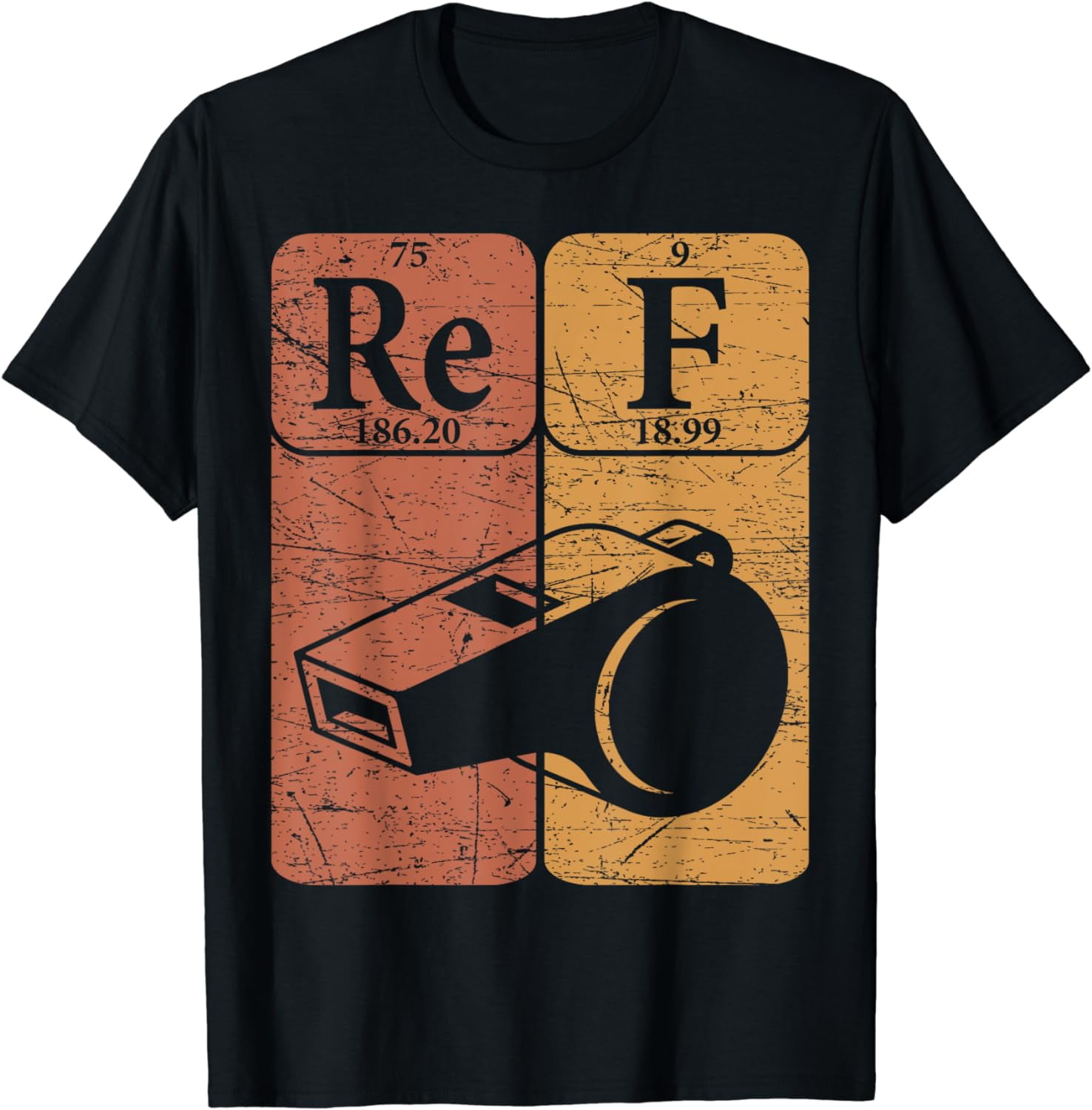 Sports Ref Periodic Table Elements Referee Retro T-Shirt - Walmart.com