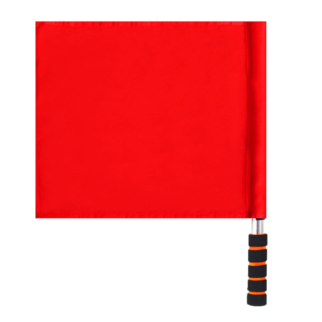 Sports Referee Flags Training Sports Flags with Sponges Handle Linesman ...