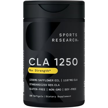 Amazing Formulas CLA 1250 Mg Dietary Supplement - 120 Softgels, Lean ...
