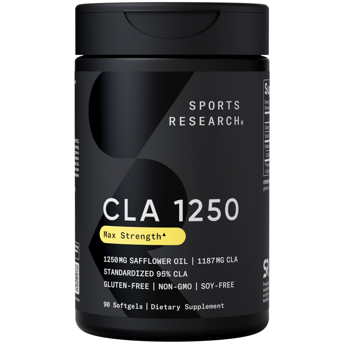Sports Research CLA 95% 1250mg - 90 Veggie Softgels - Walmart.com