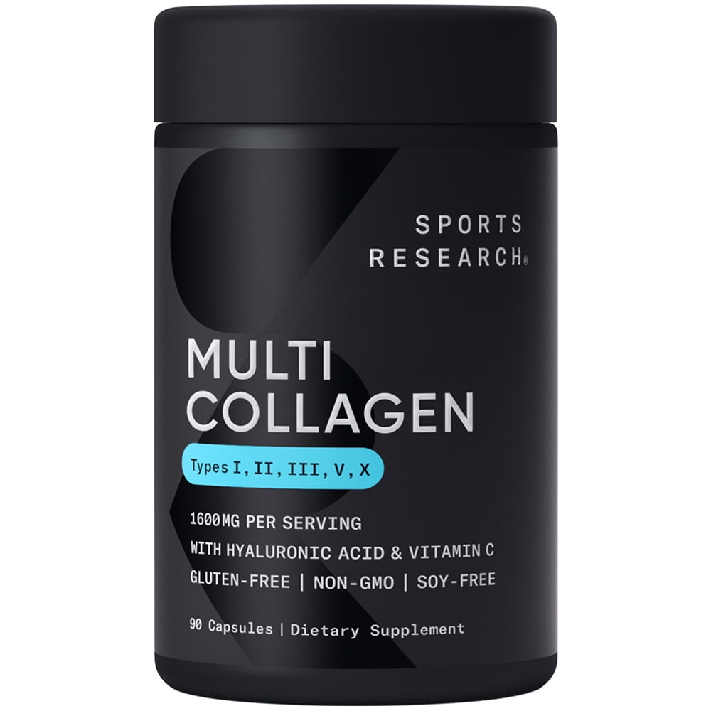 Sports Research Multi Collagen Complex, 90 Capsules - Walmart.com