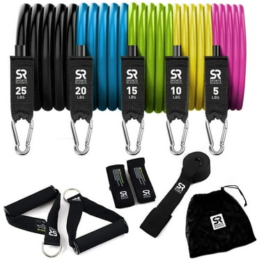 Black Mountain Products Resistance Band Set (Five Bands Included ...