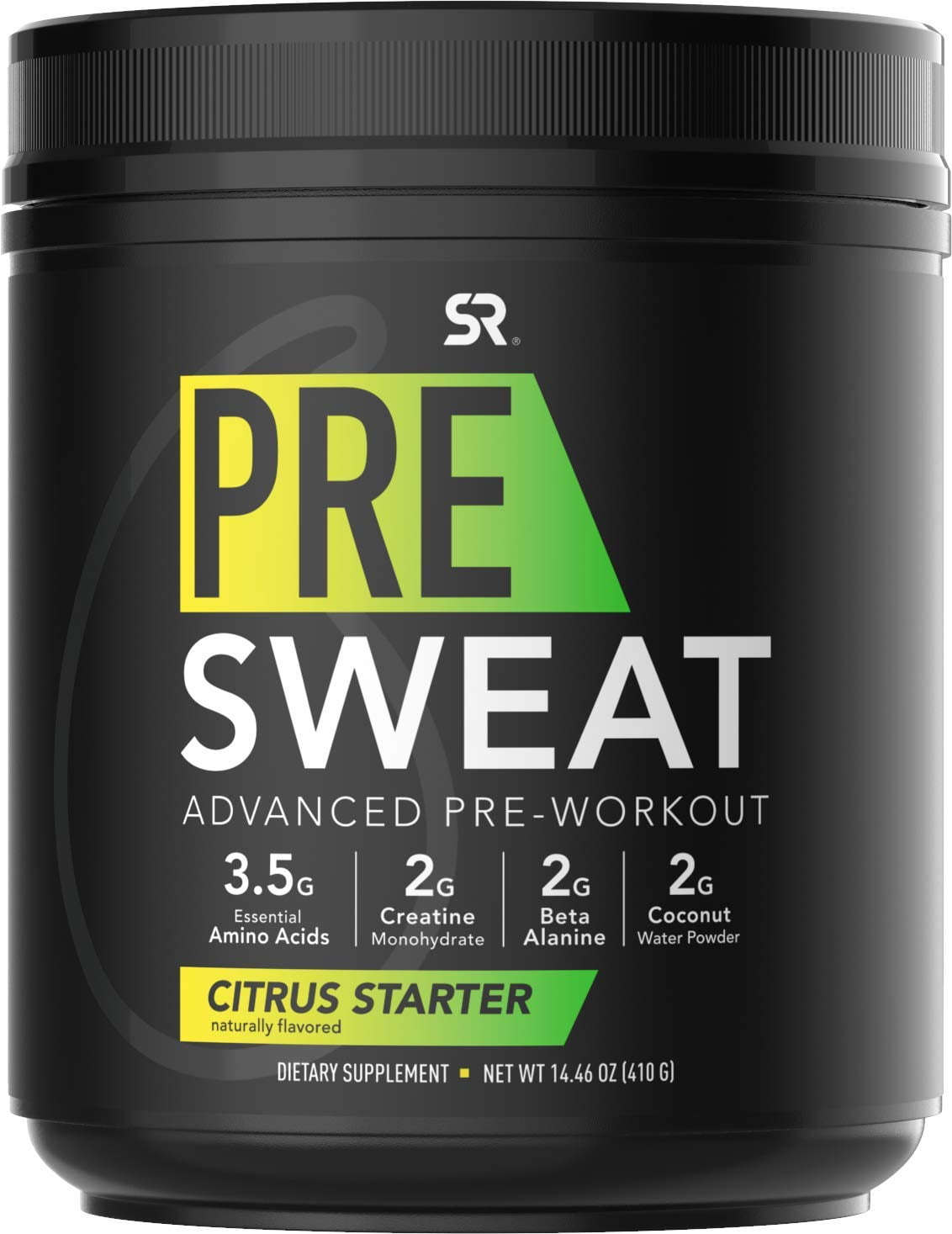 Sports Research Pre-Sweat Advanced Pre-Workout, Citrus Starter, 14.46 ...