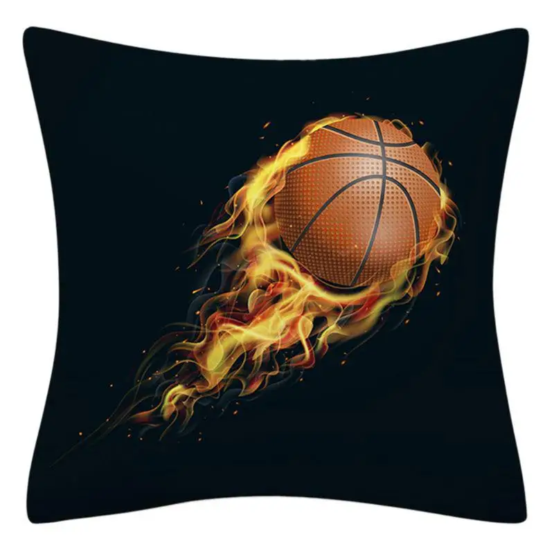 Sports Rugby Football Basketball Pillowcase Decoration Square Cushion ...