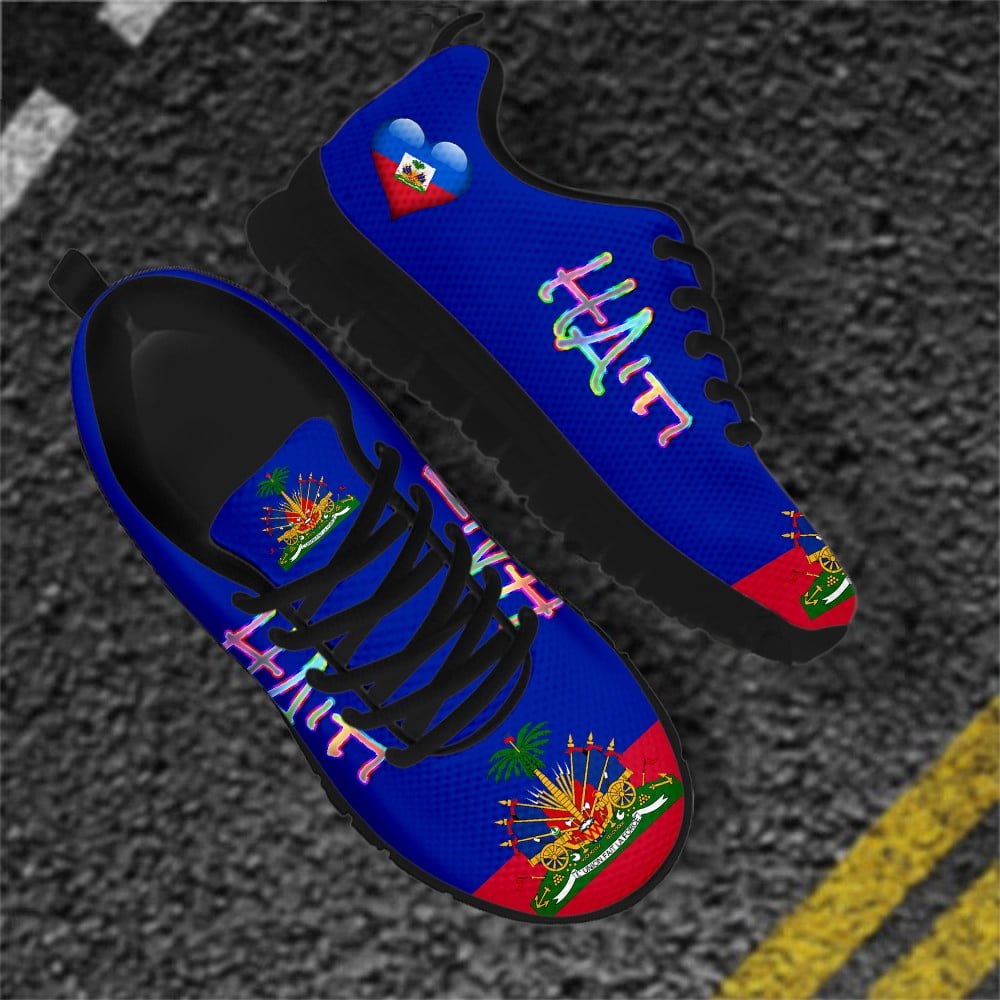 Sports Running Jogging Casual Shoes for Women Haiti Print Outdoor ...