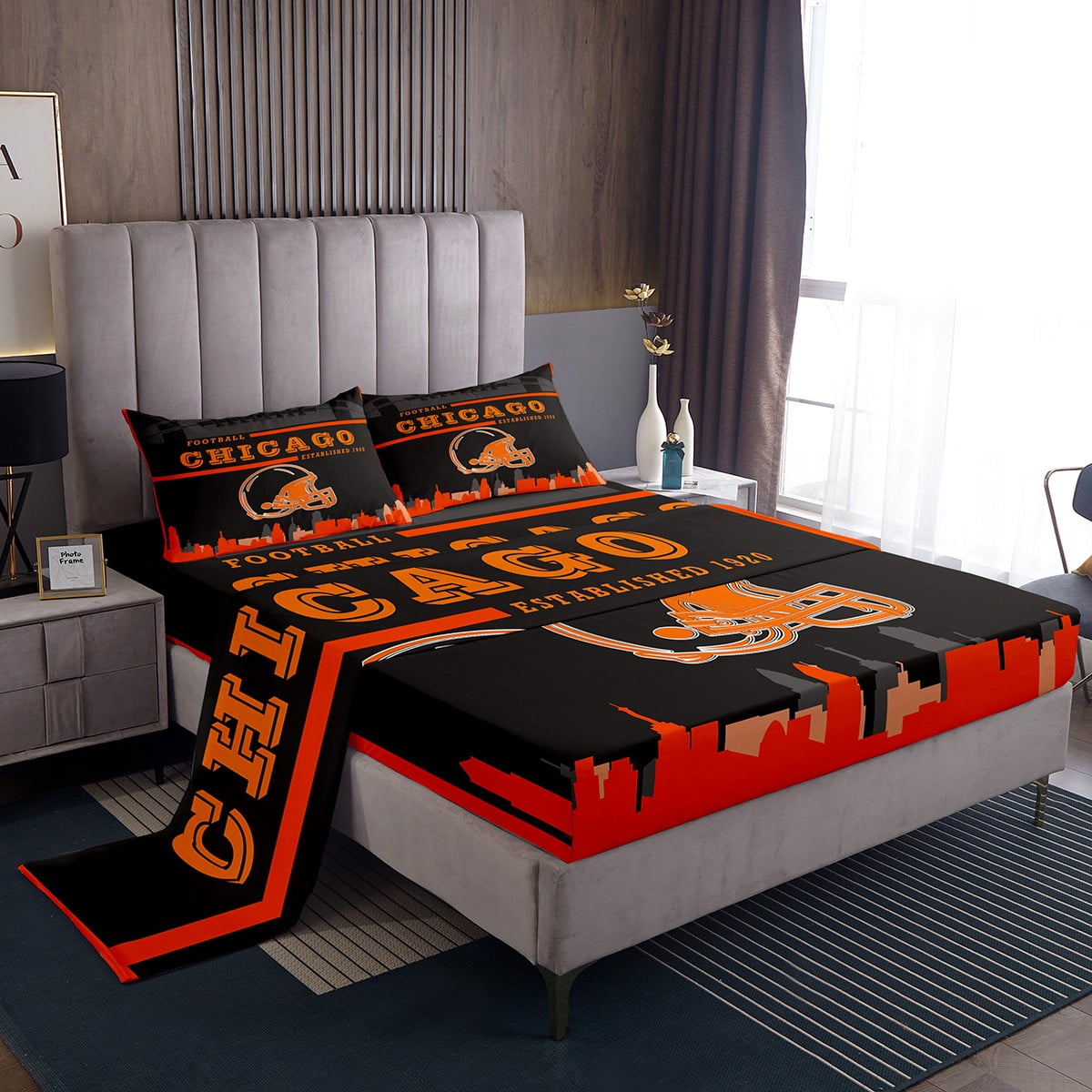 Sports Sheets,American Football Fans Bed Sheets Full Size Rugby Player ...