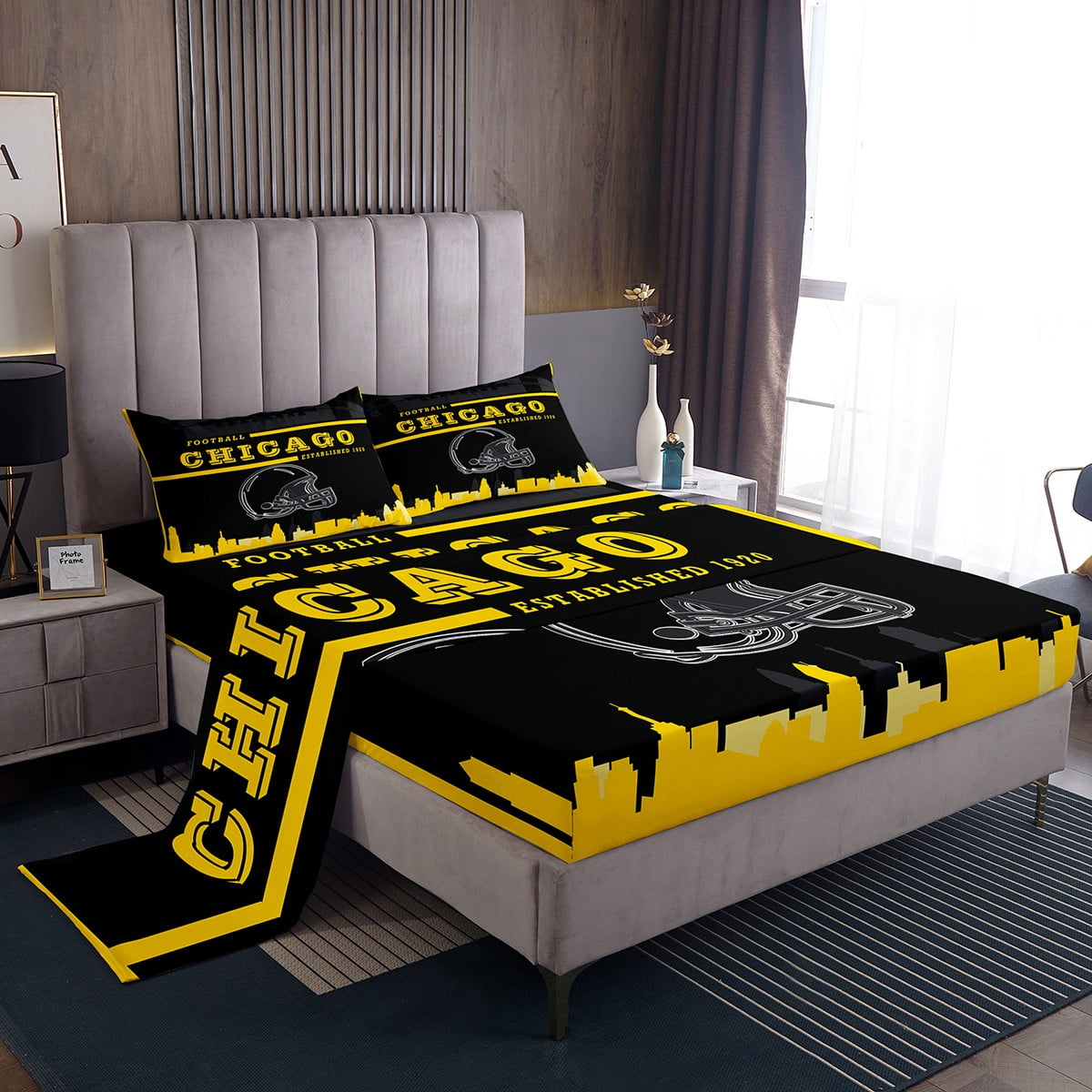 Sports Sheets,American Football Fans Bed Sheets Full Size Rugby Player ...