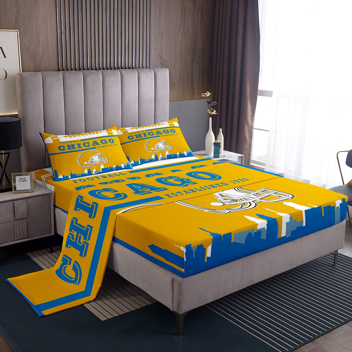 Sports Sheets,American Football Fans Bed Sheets Twin Size Rugby Player ...