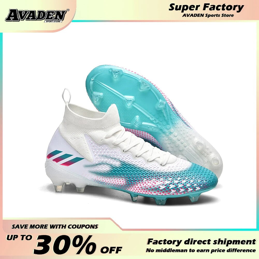 Sports Shoes Economic Soccer Men Kid Soccer Shoes High TF/FG Soccer ...